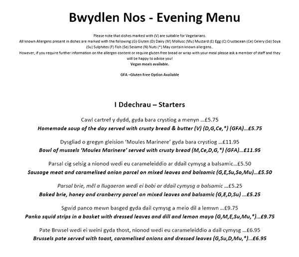 Gwesty Ty Newydd Hotel - Restaurant and Hotel, Aberdaron, Lleyn ...